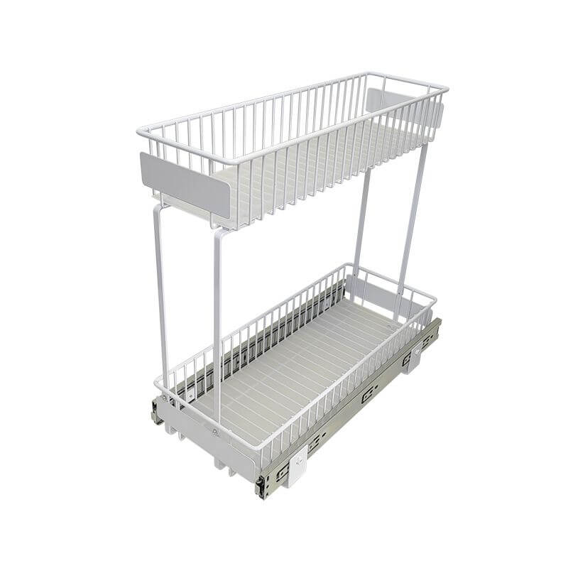 Medium 2-Tier Pull Out Drawer White | Soko & Co