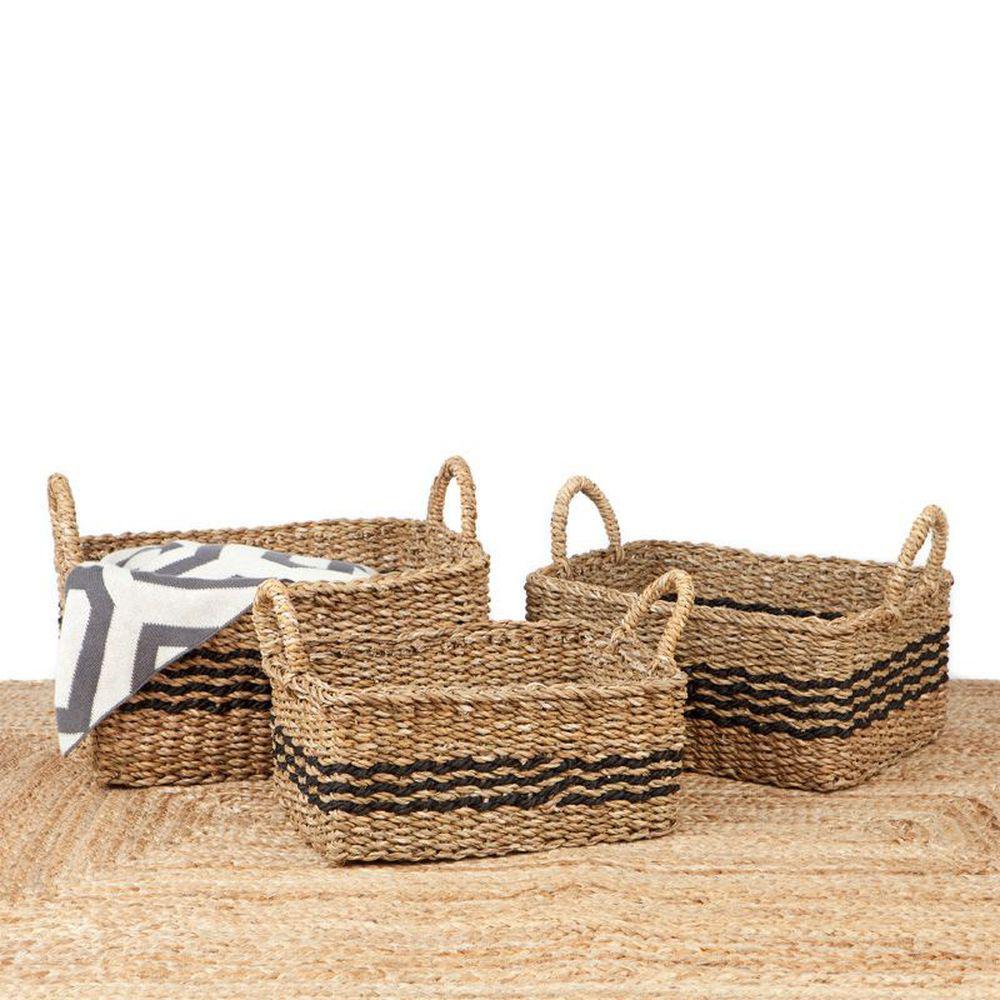 Palash Medium Rectangular Seagrass Storage Basket | Soko & – Soko & Co