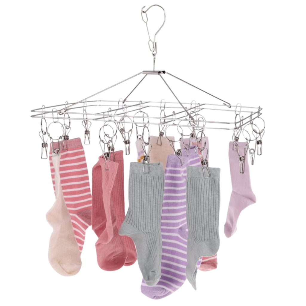 20 Peg Mini Rectangular Clothes Airer Stainless Steel | Soko – Soko & Co