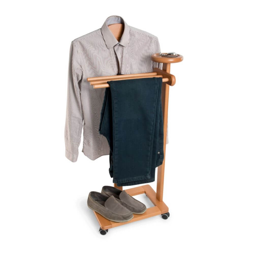 Antimo Clothes Valet Stand Cherry | Soko & Co