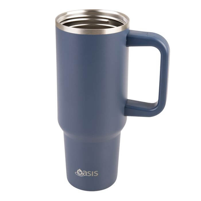 Commuter 1.2L Insulated Tumbler with Straw Indigo | Soko & – Soko & Co