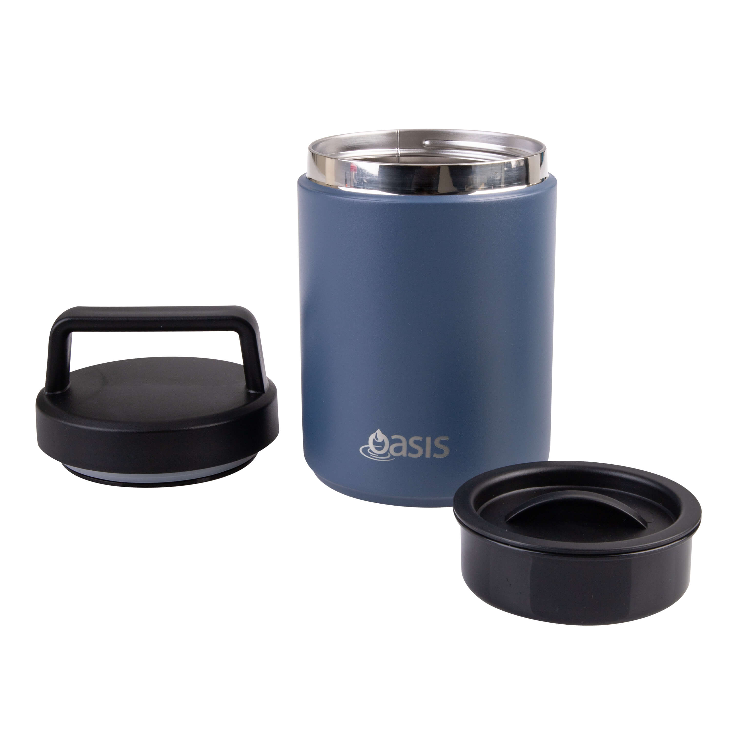 Double Wall Insulated Food Flask Indigo 480mL | Soko & Co
