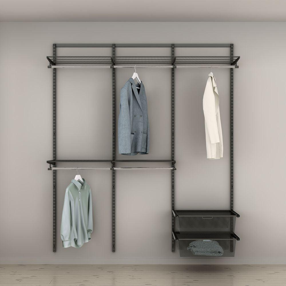 Elfa Classic Wardrobe Storage Solution W:180 Graphite | Soko – Soko & Co