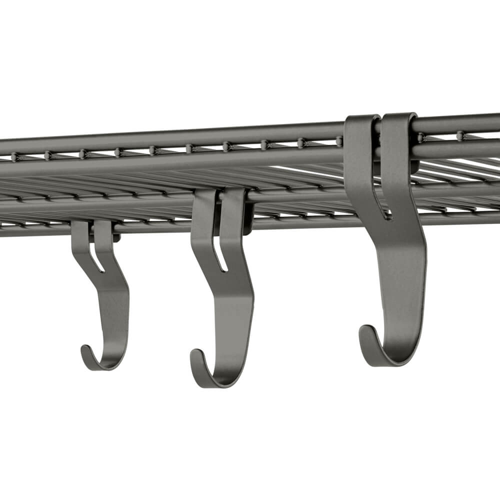 Elfa Wire Shelf Hooks 3 Pack Graphite | Soko & Co
