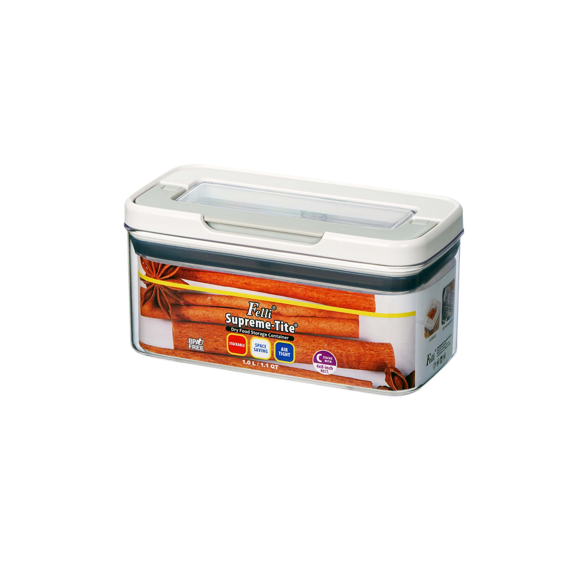 Felli Supreme Tite Rectangular 1L Pantry Container | Soko & – Soko & Co