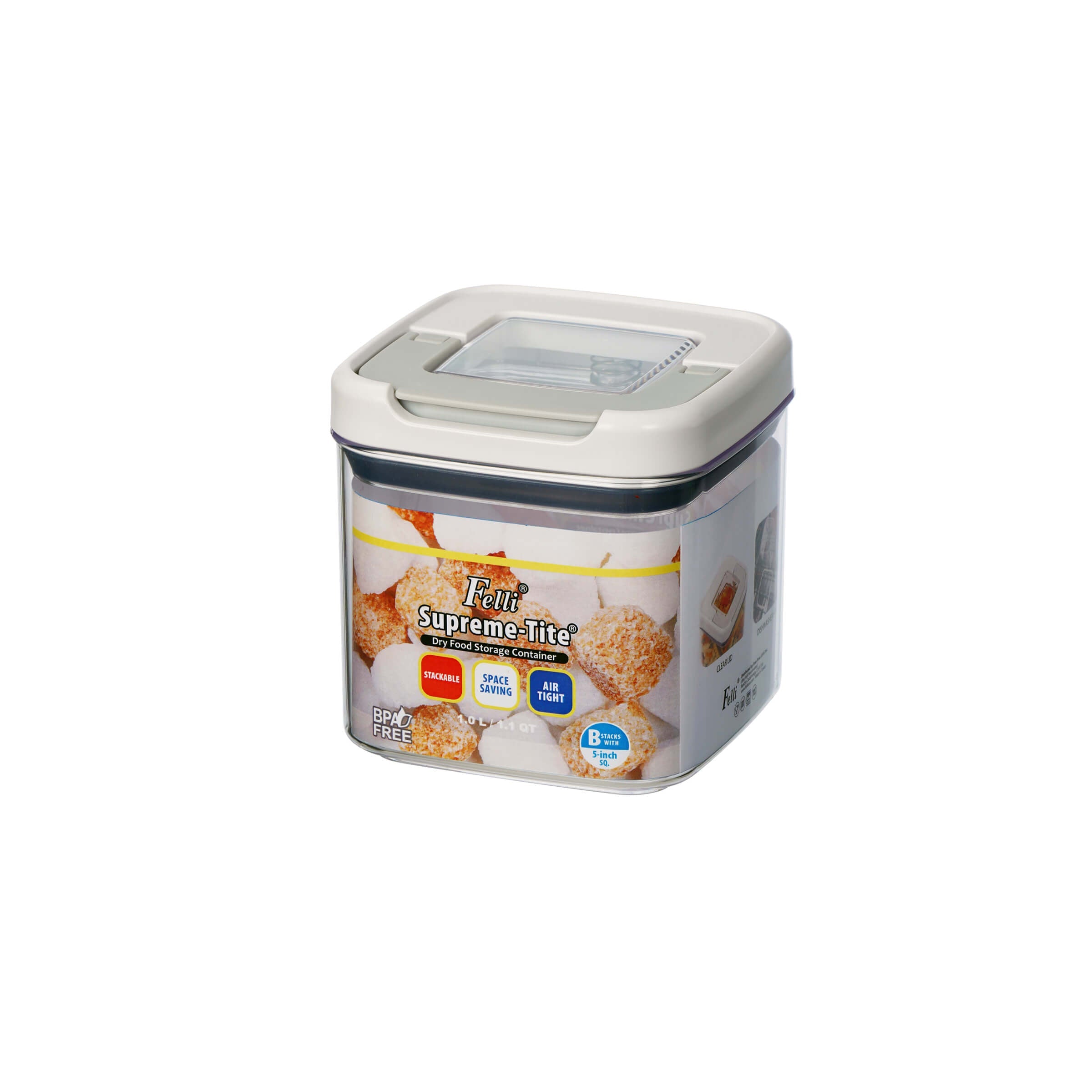 Felli Supreme Tite Square 1L Pantry Container | Soko & Co