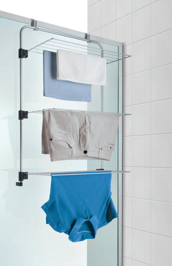 Gale 3 Tier Over Door Clothes Airer Silver | Soko & Co