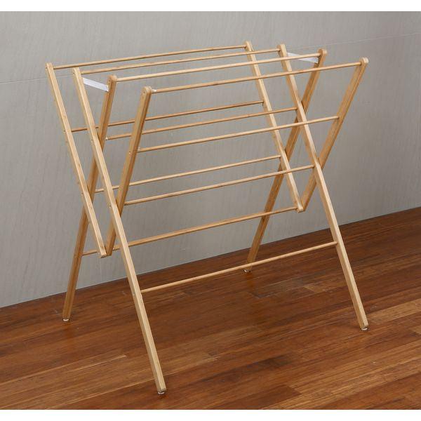 Heavy Duty W-Frame Bamboo Clothes Airer | Soko & Co