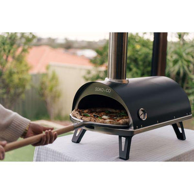 Jiko Portable Woodfired Pizza Oven With Revolving Stone and – Soko & Co