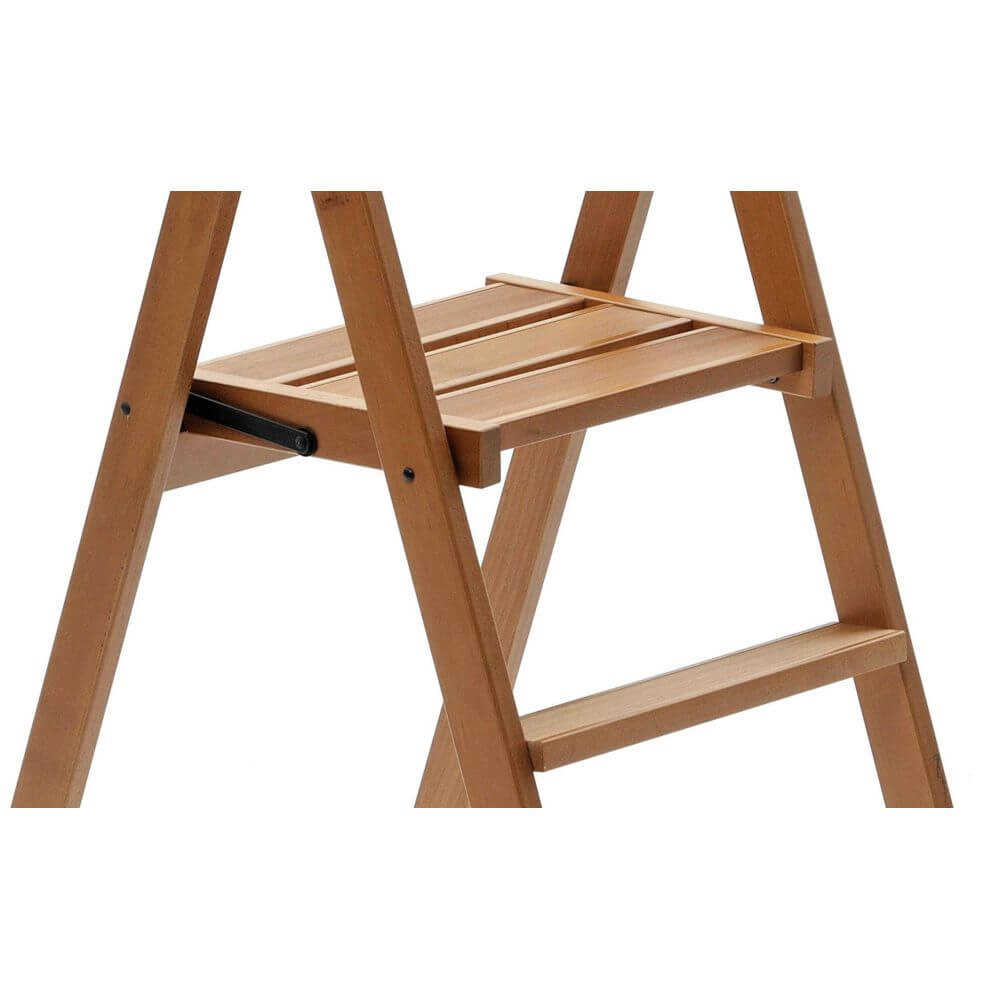 Kimora 3 Step Ladder Cherry Wood | Soko & Co