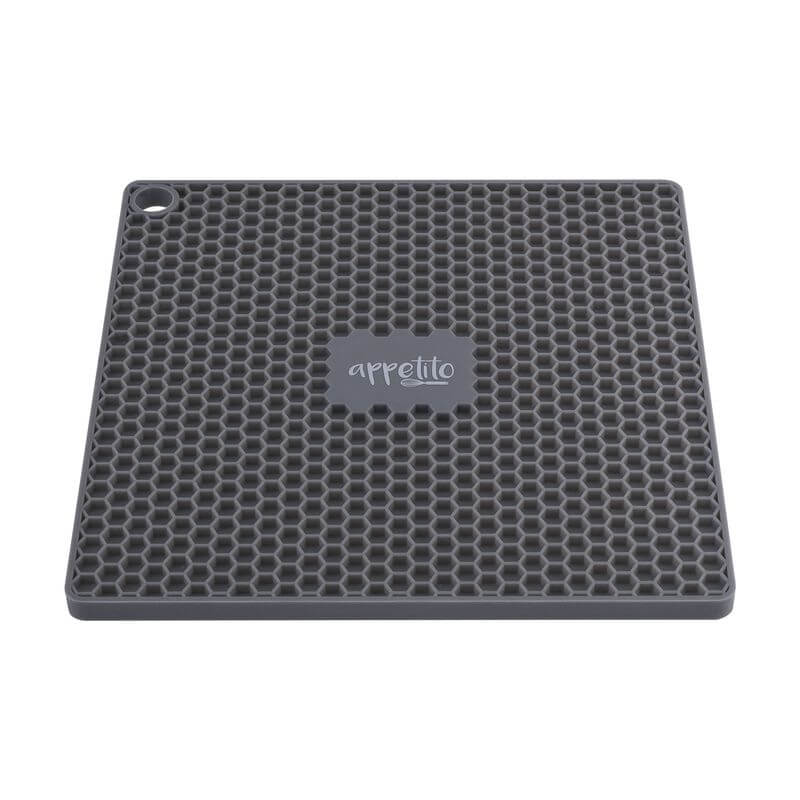 Silicone Square Hot Plate Trivet Charcoal | Soko & Co