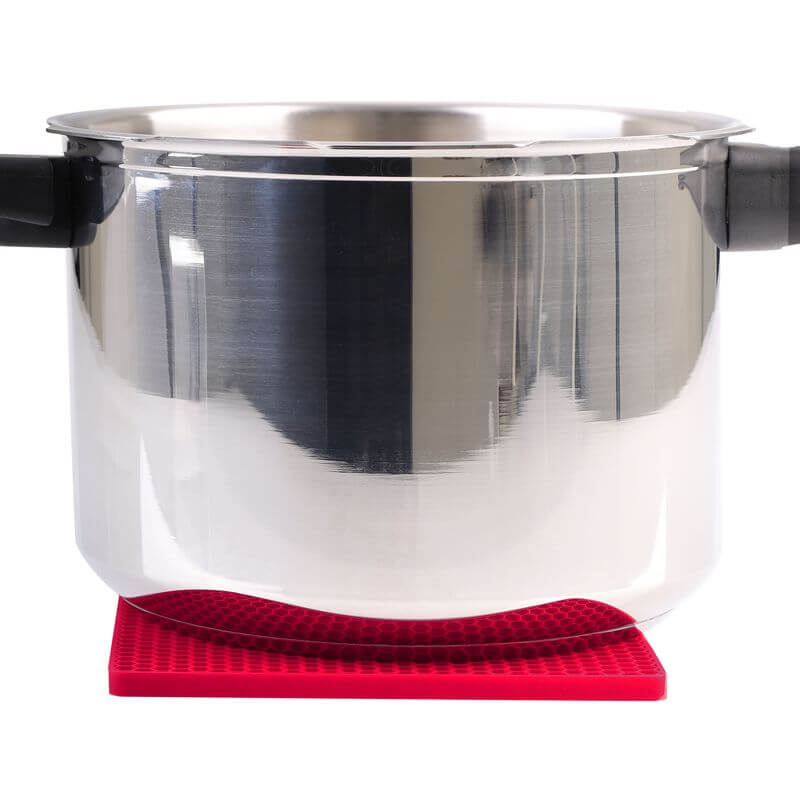 Silicone Square Hot Plate Trivet Red | Soko & Co