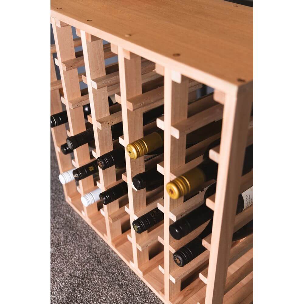 Sorrento Rustic 30 Bottle Timber Wine Rack | Soko & Co