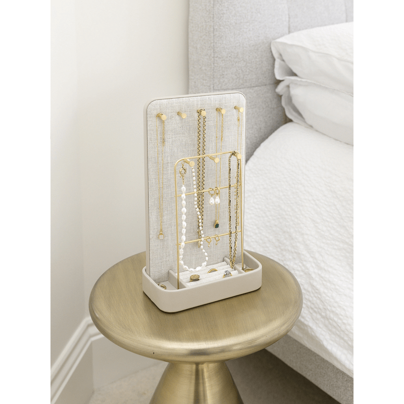 Stackers Large Jewellery Stand Oatmeal Linen | Soko & Co