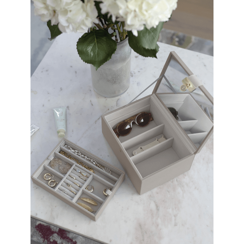 Taupe Classic Two Tone Jewellery Box | Soko & Co