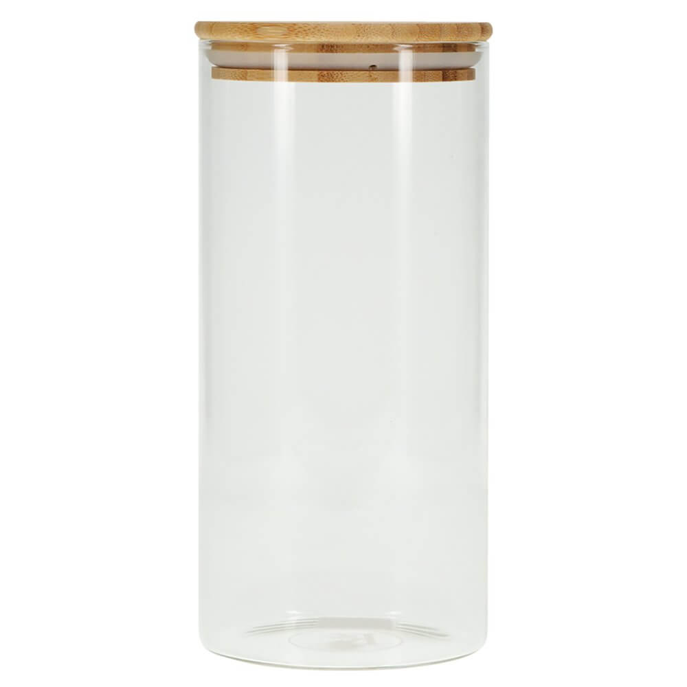 1.25L Round Glass Pantry Container with Bamboo Lid | Soko & – Soko & Co