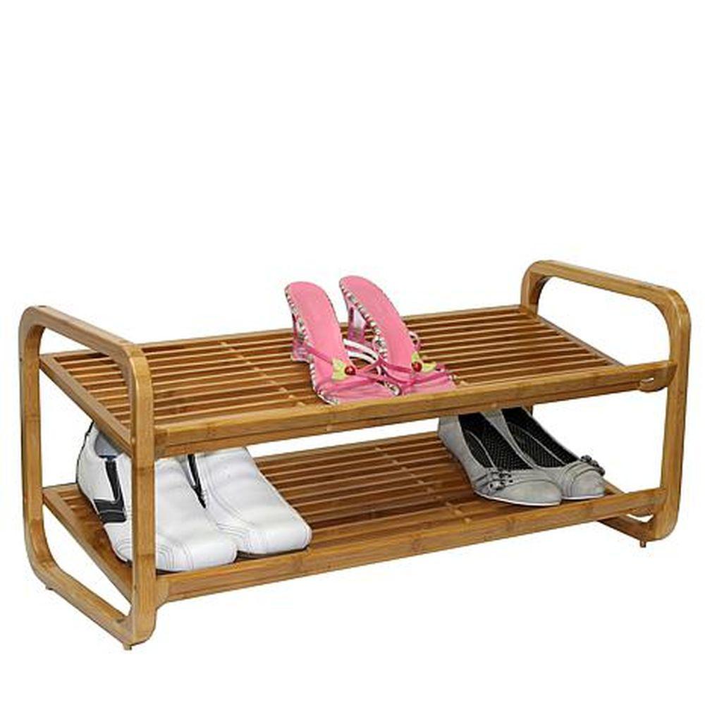 2 Tier Bamboo Shoe Rack | Soko & Co