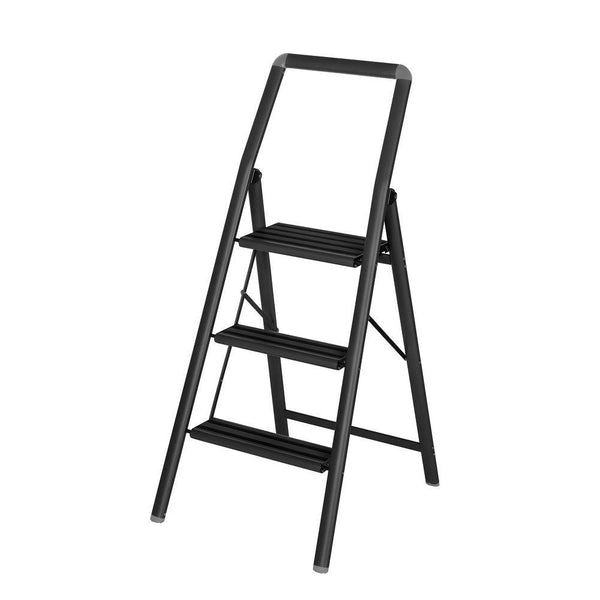 Alu Design 3 Step Compact Step Ladder Black