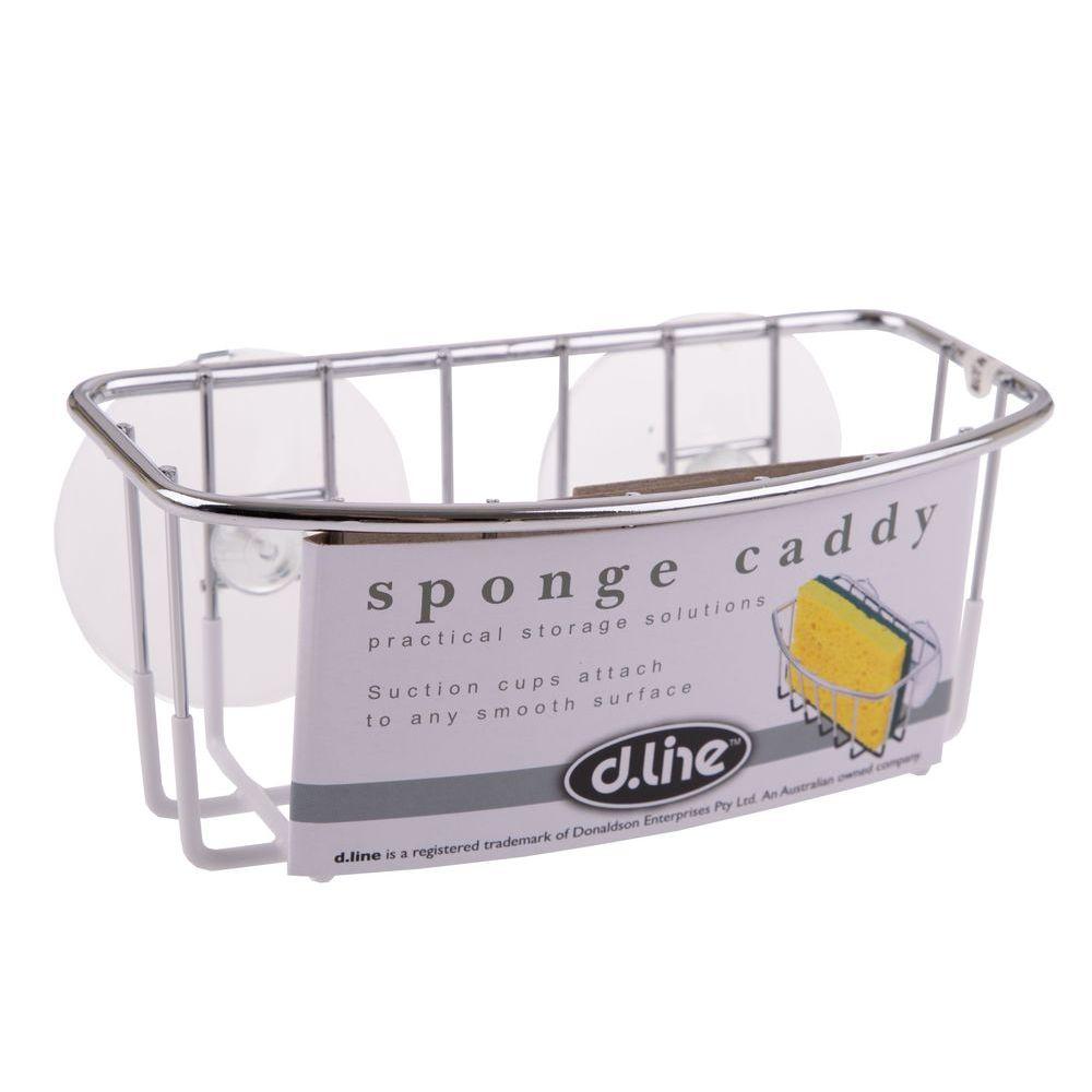 Chrome Suction Sponge Caddy | Soko & Co