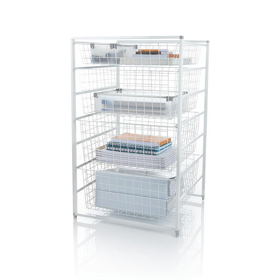 Elfa Basics 45 Mini Wire Drawer Kit White | Soko & Co