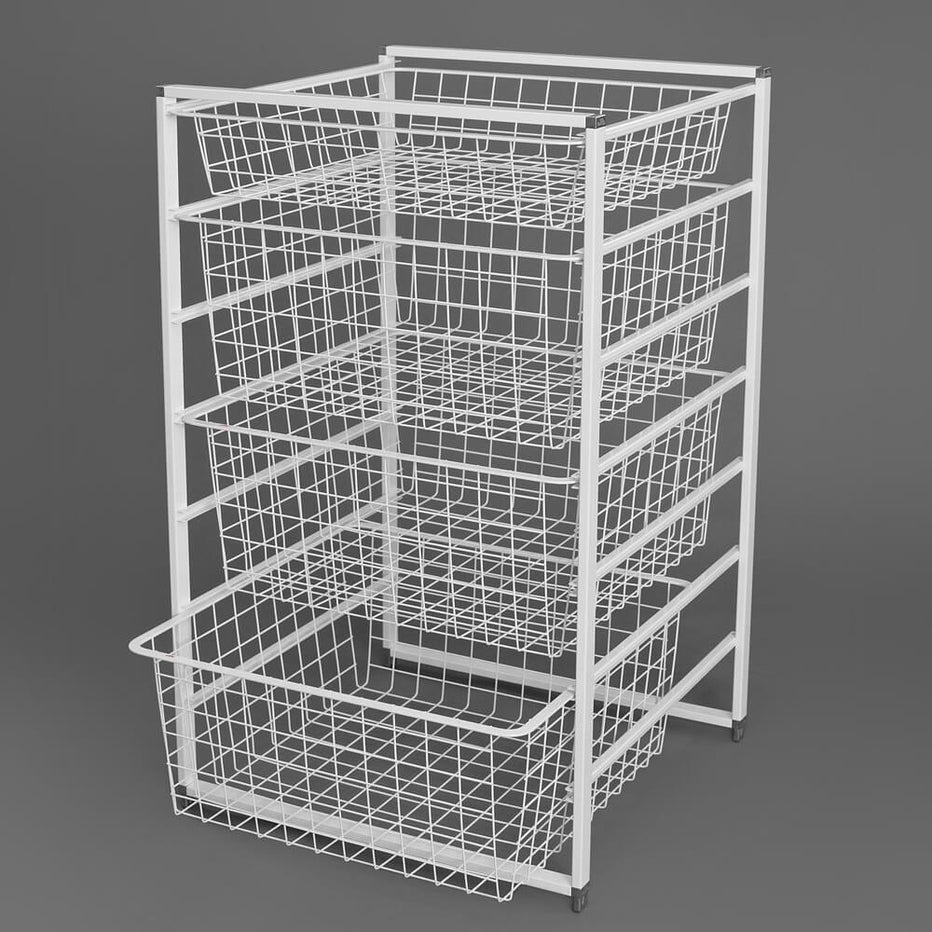 Elfa Basics 45 Mini Wire Drawer Kit White | Soko & Co