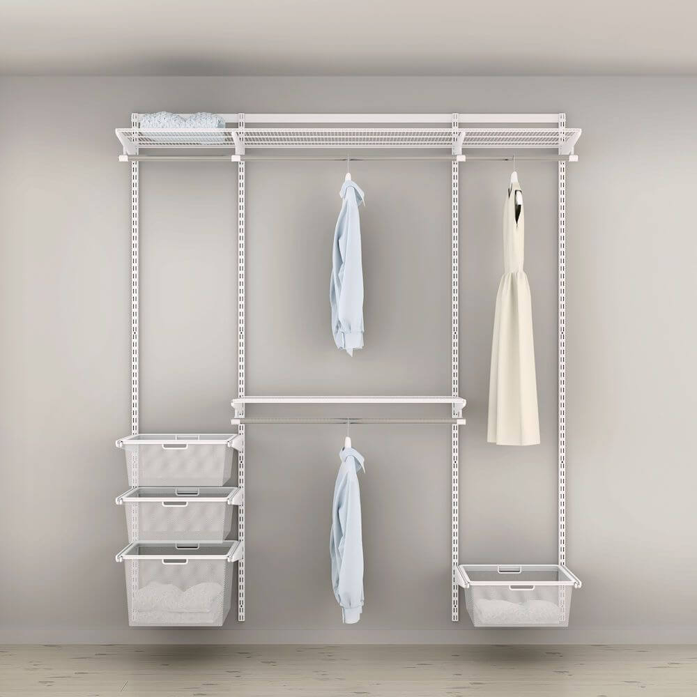 Elfa Deluxe Hanging Wardrobe Storage Solution W: 180 White | – Soko & Co