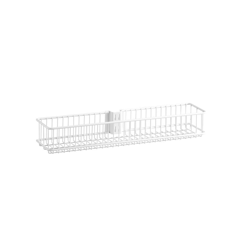 Elfa Medium Wire Utility Basket White | Soko & Co
