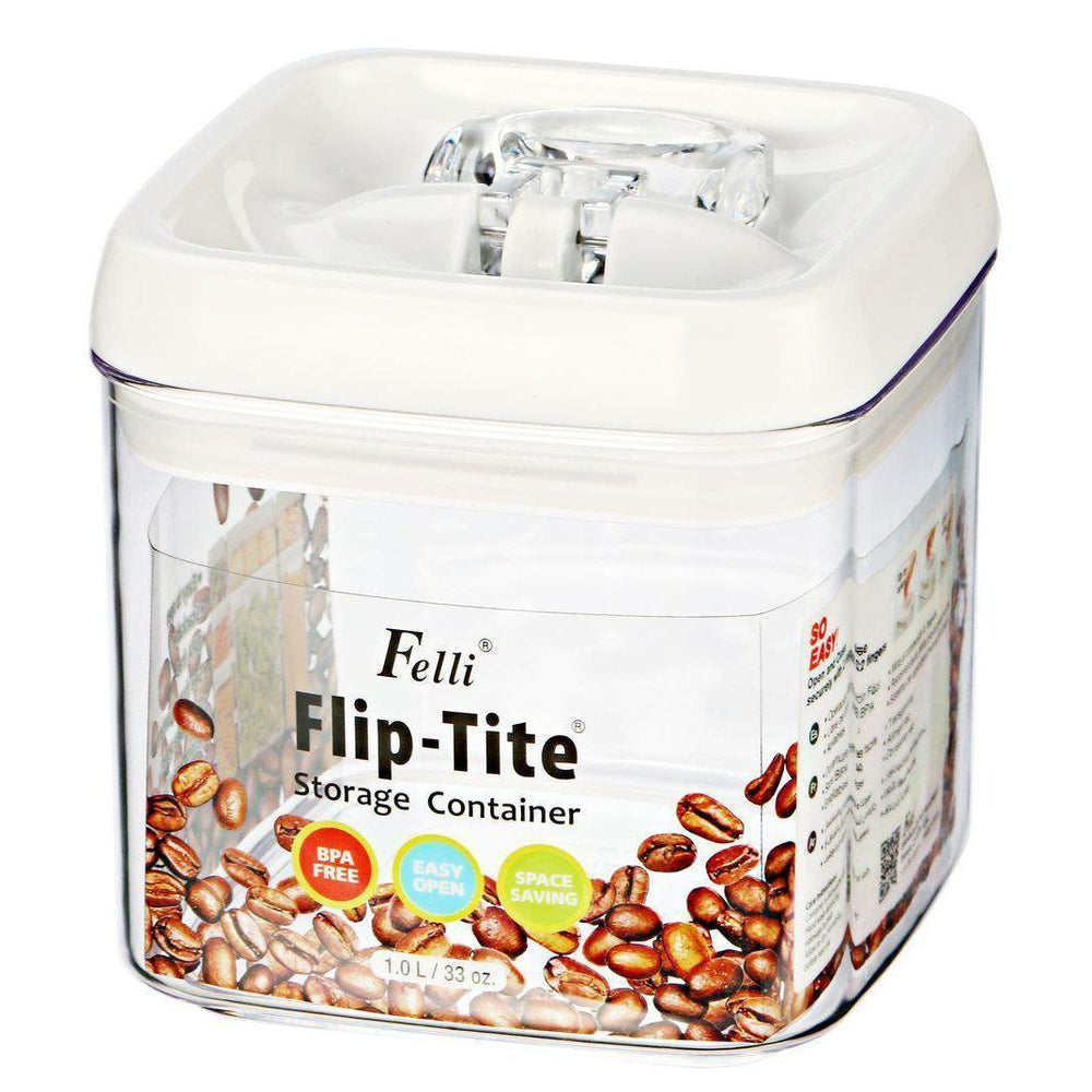 Felli Flip Tite 1L Large Square Pantry Container | Soko & Co
