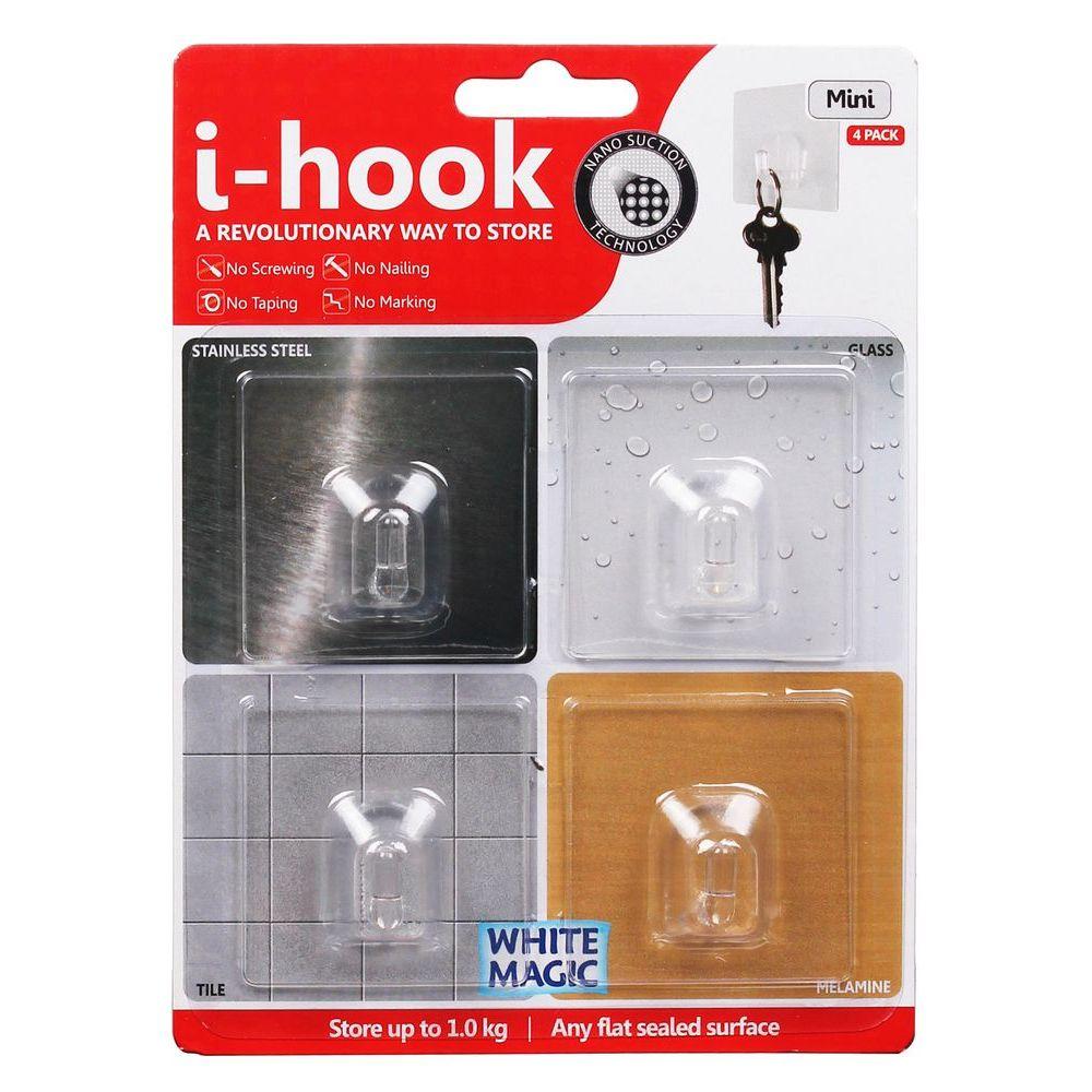 i-Hook Mini Nano Suction Hooks 4 Pack | Soko & Co