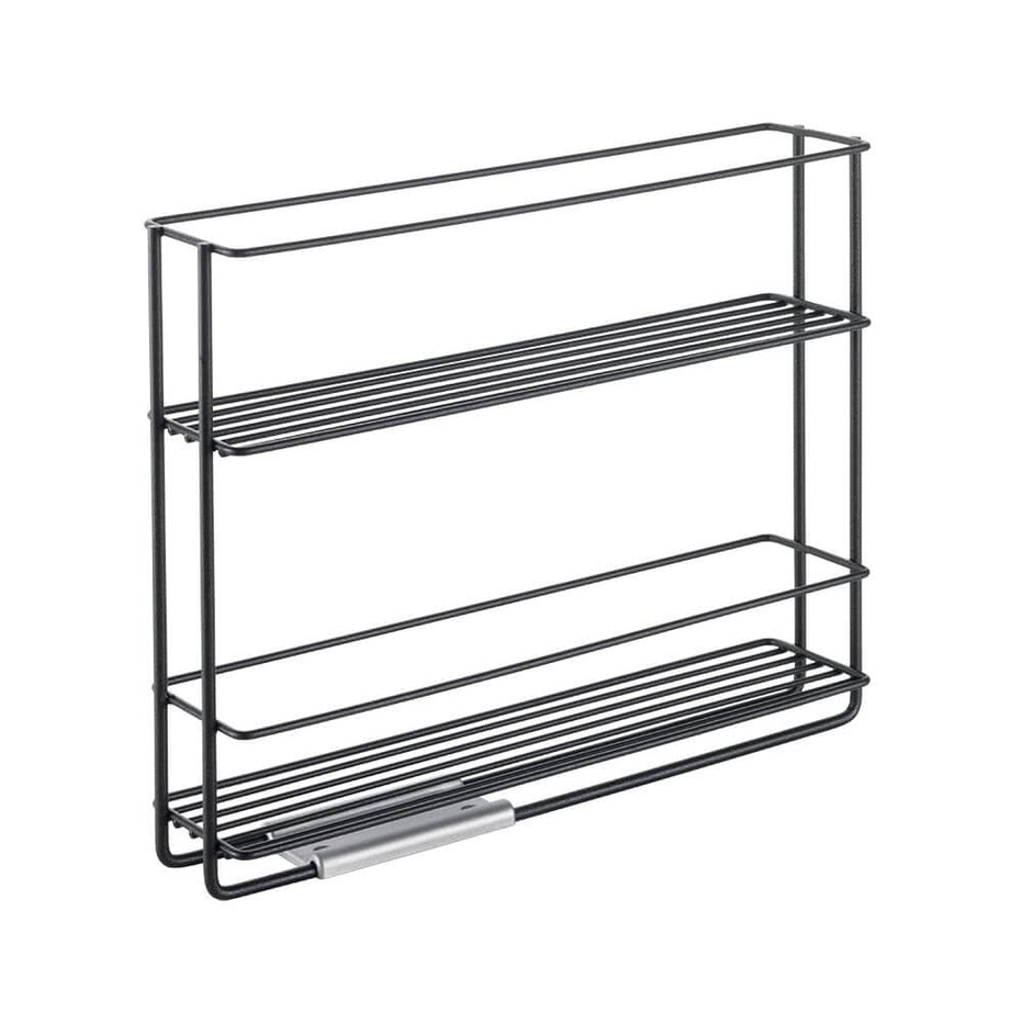 Lava 2 Tier Pull-Out Spice Rack Matte Black | Soko & Co