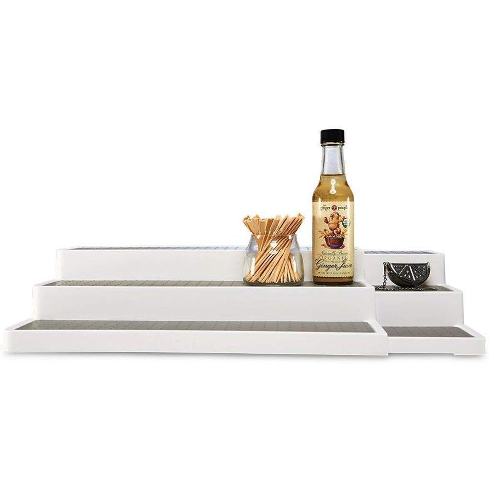 Madesmart 3 Tier Expandable Grip Base Pantry Shelf White | – Soko & Co