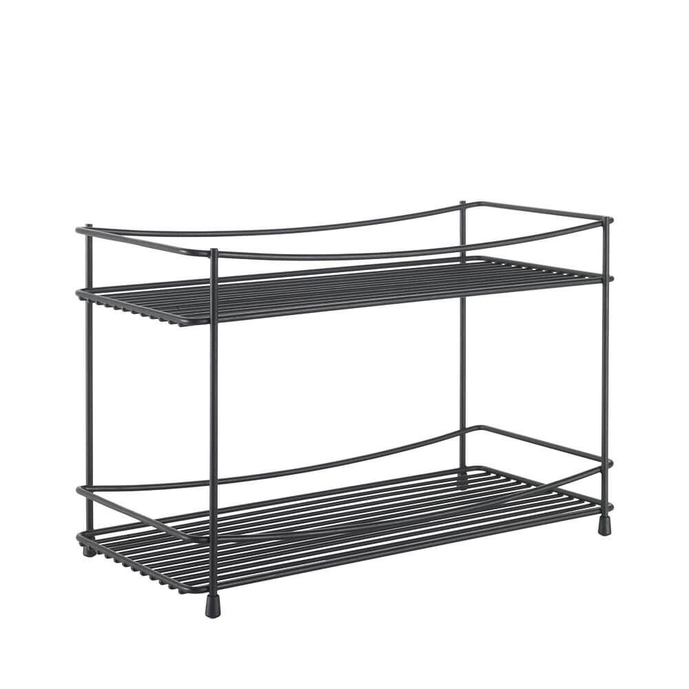 Oregano 2 Tier Wide Freestanding Spice Rack Matte Black | – Soko & Co