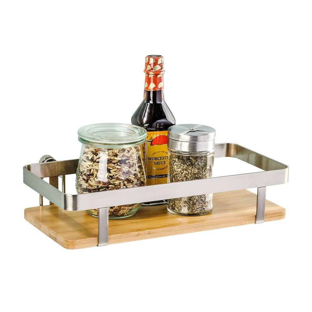 Premium Wall Mounted Kitchen Shelf Bamboo & Steel | Soko & – Soko & Co