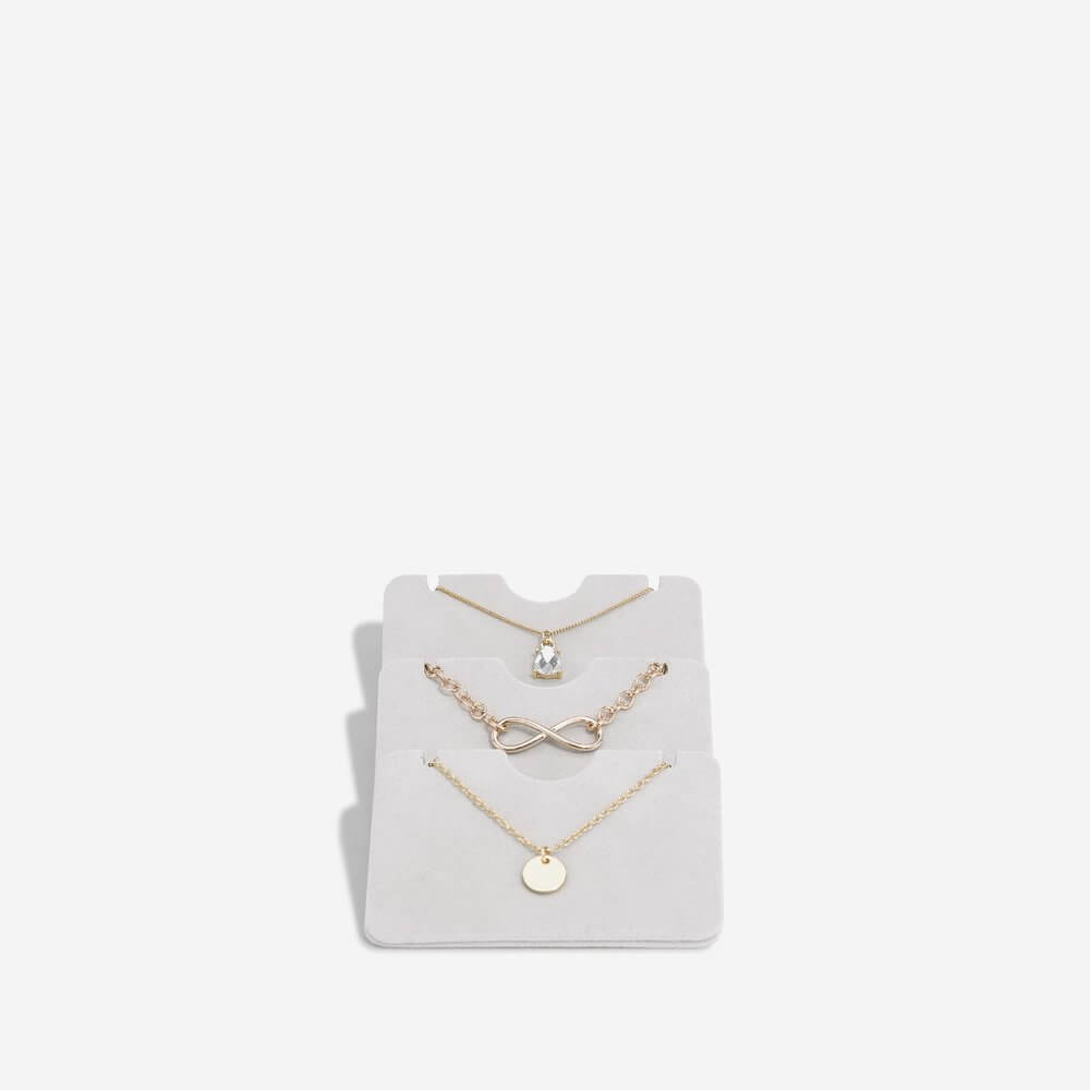 Stackers Necklace Insert 3 Pack Grey | Soko & Co