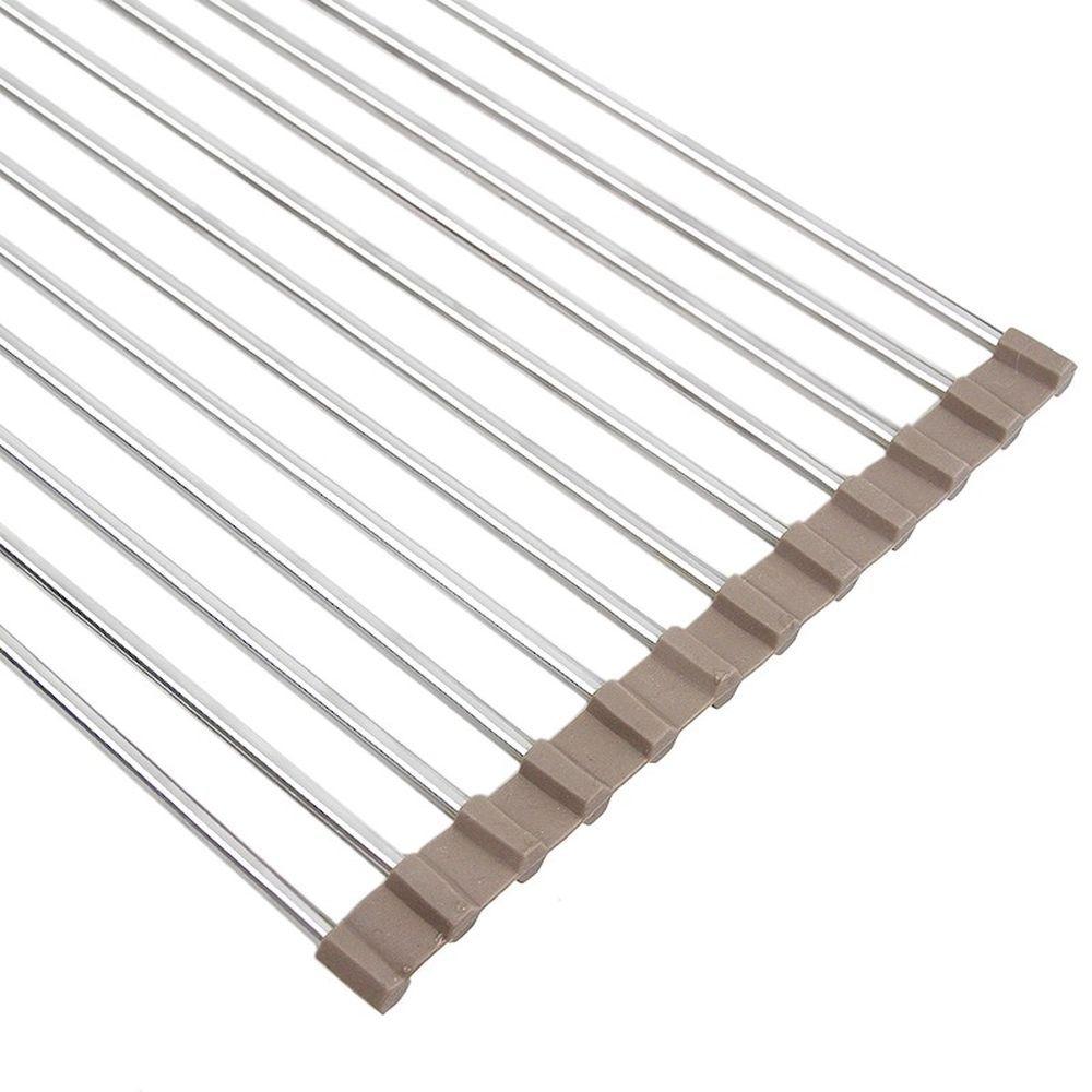 Stainless Steel Over Sink Roll Up Dish Rack | Soko & Co