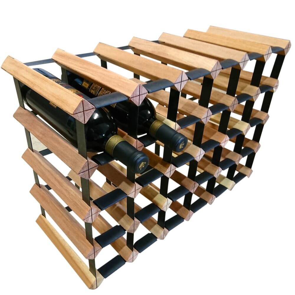 Vino Stack 24 Pocket Mahogany Wine Rack | Soko & Co