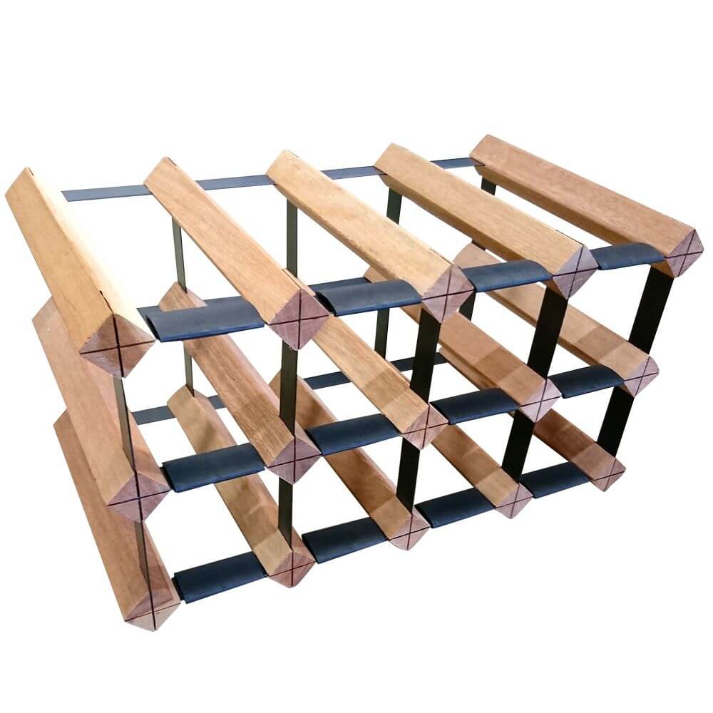 Vino Stack 8 Pocket Mahogany Wine Rack | Soko & Co