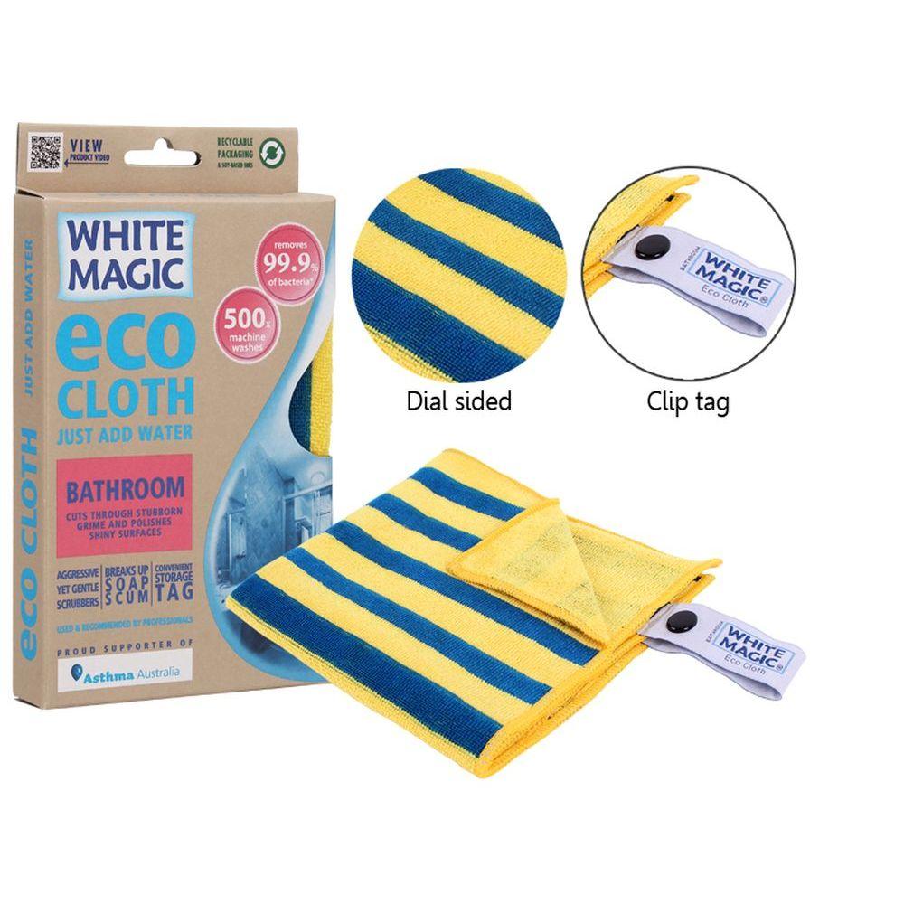 White Magic Microfibre Bathroom Eco Cloth | Soko & Co
